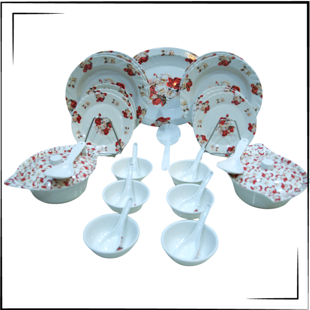 Mubarak Rose Dinner Set 56 Pieces – Famous Industries