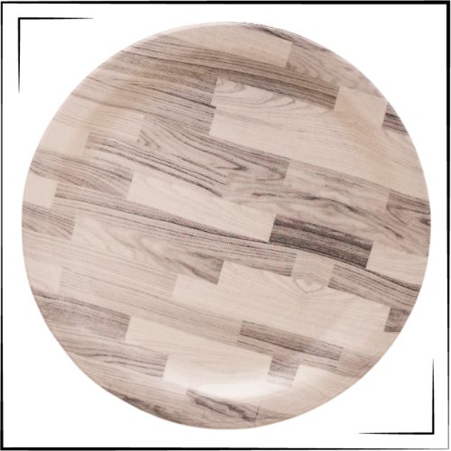 Melamine Plate (Grey & White) – Famous Industries
