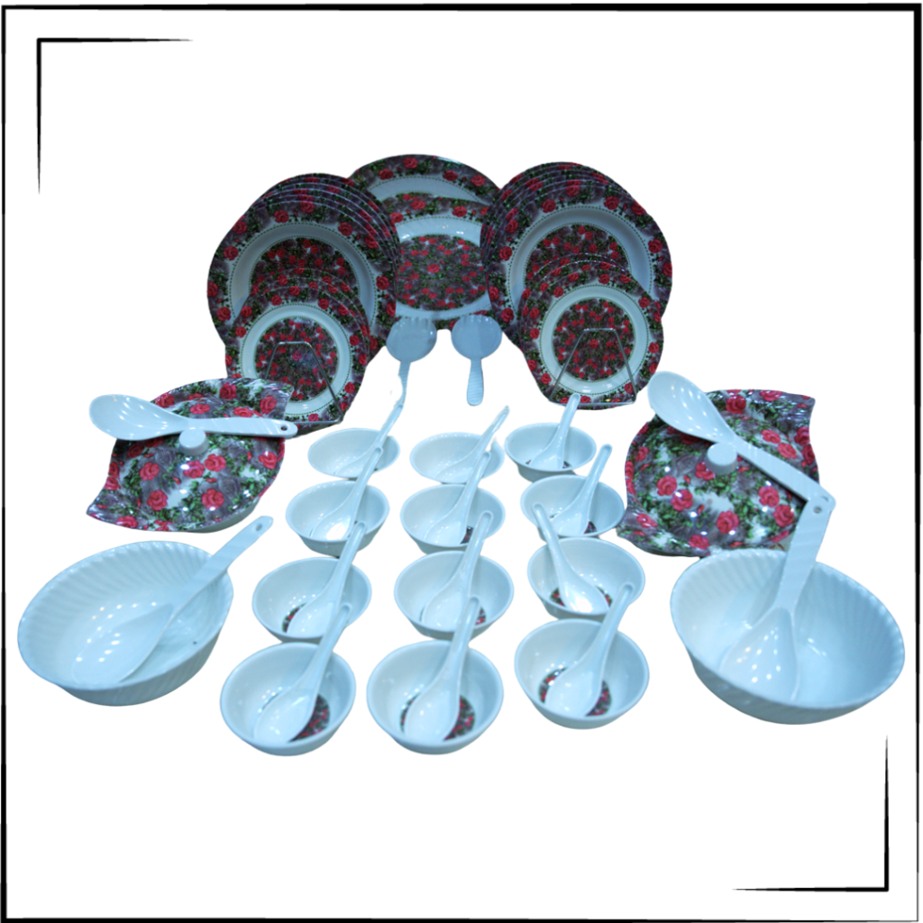 Mubarak Little Rose Dinner Set 56 Pieces – Famous Industries